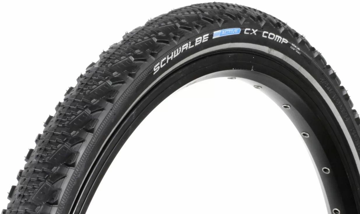 Велопокрышка 26x2.00 SCHWALBE CX COMP, антипрокольная K-Guard, с светоотражающей