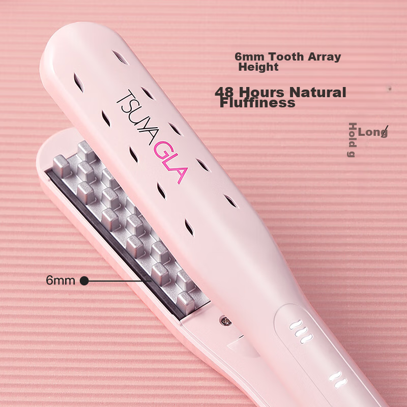 Щипцы для завивки корней волос волос TSUYAGLA TM20 Pink с отрицательными ионами для женщин