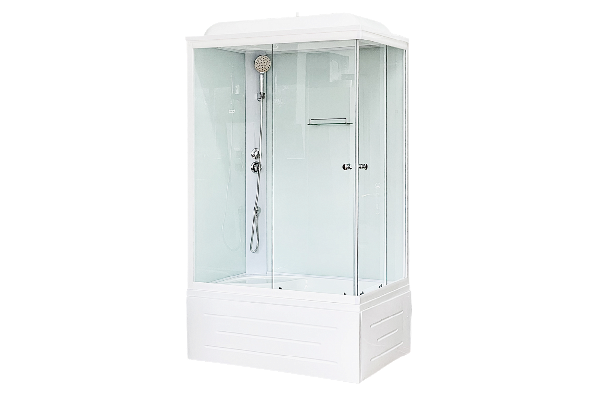 Душевая кабина Royal Bath RB8100BP5-WT-L 100x80 профиль белый/стекло прозрачное левая