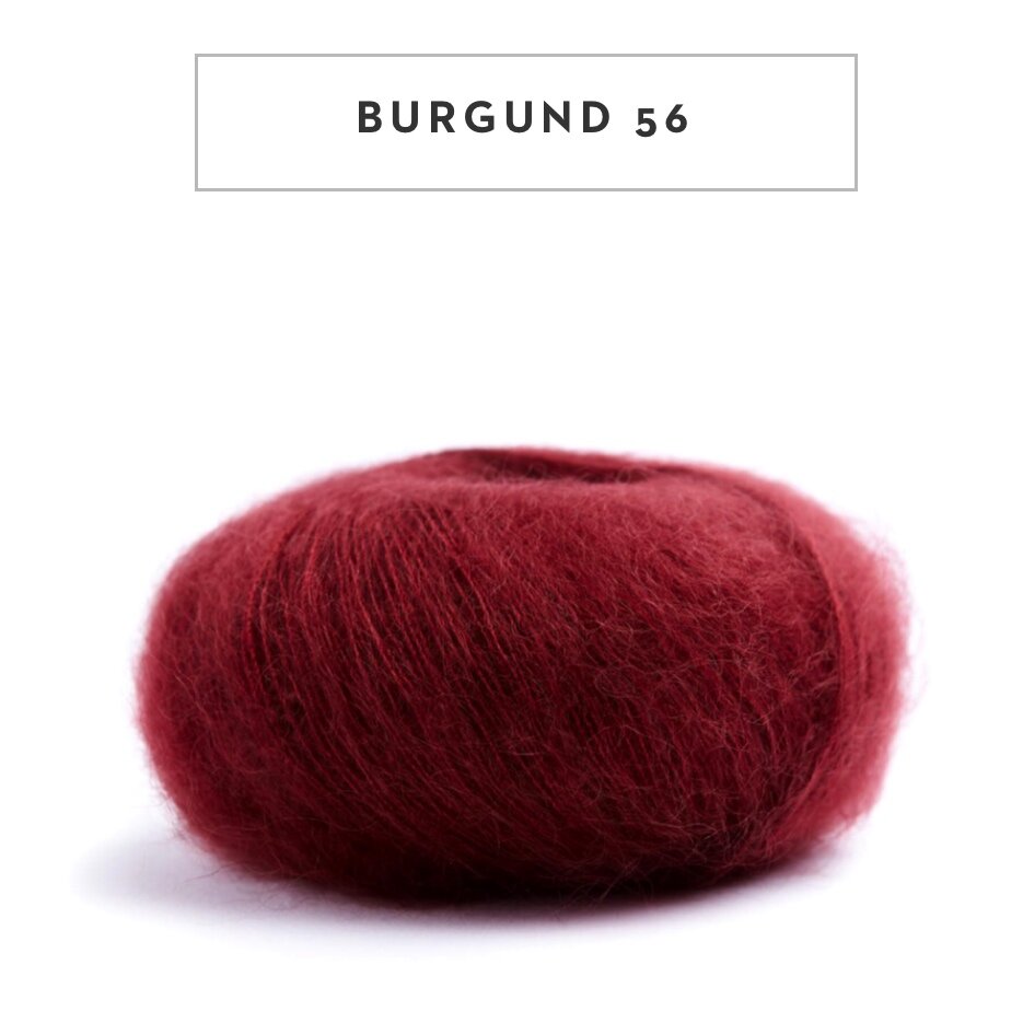 Premia /Премия/ пряжа Lamana (60% суперкид мохер, 40% шелк), 25г/300м (56, burgund (бургунди), красный)