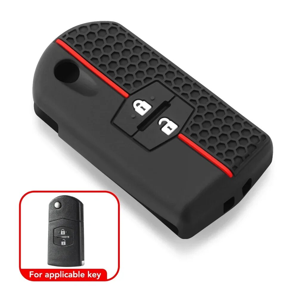 Новый 2, 3-кнопочный автомобильный складной чехол для ключей, чехол для Mazda 2 3 5 6 CX7 CX9 RX8 MX5 MPV, защитный чехол для автомобильного ключа, аксессуары 2 buttons