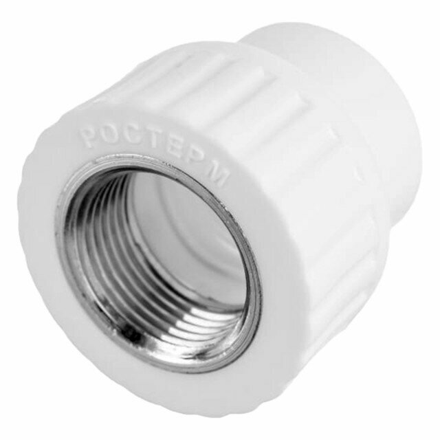 Муфта PPR ростерм комбинированная d25х3/4 ВР для систем водоснабжения и отопления