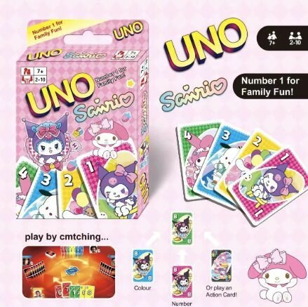 UNO: классическая карточная игра для веселых вечеров с друзьями и семьей, 2-10 игроков, 108 карт, развитие внимания