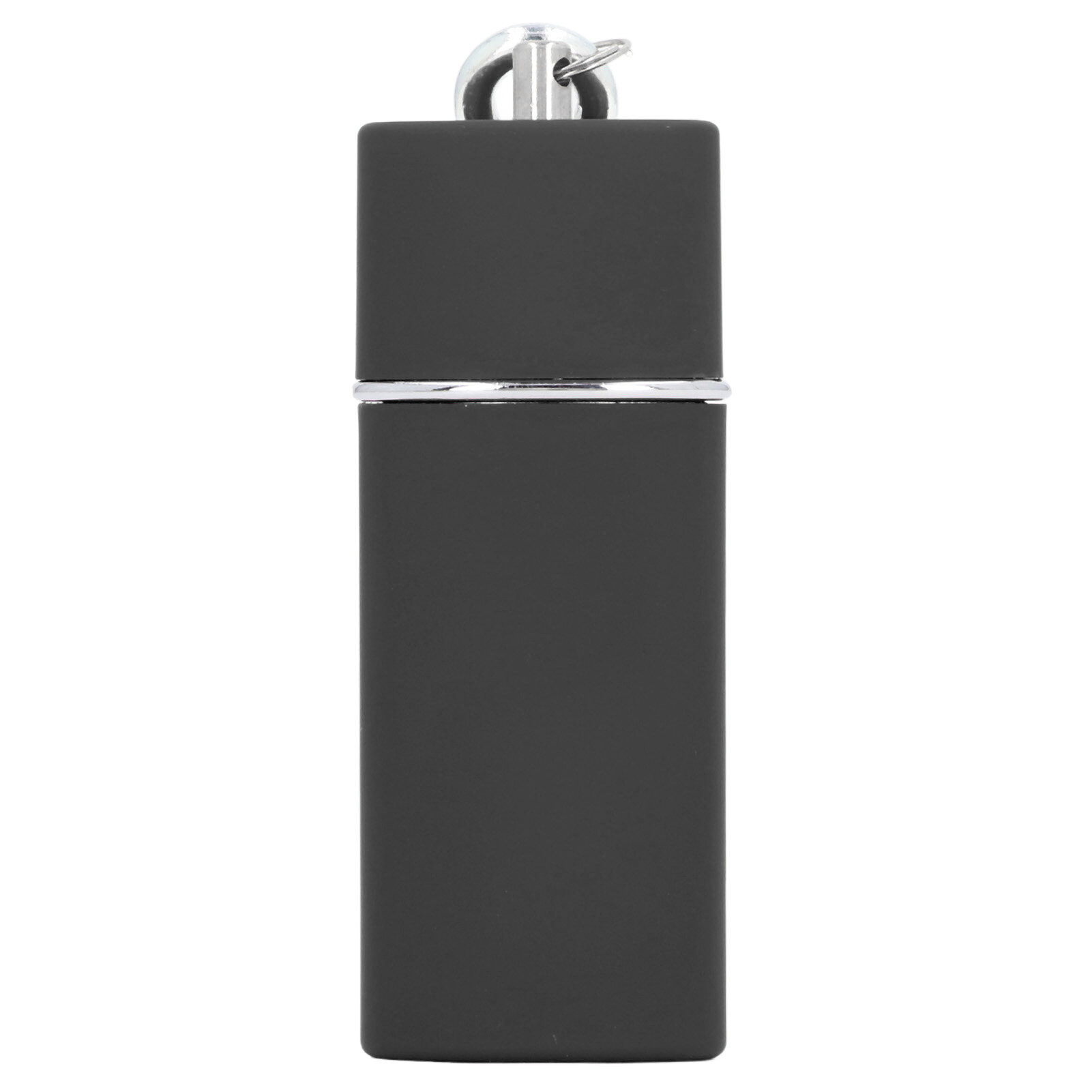 Mini Portable Pocket Ashtray Keychain Zinc Alloy with Carabiner for Cigarettes Women Men Black