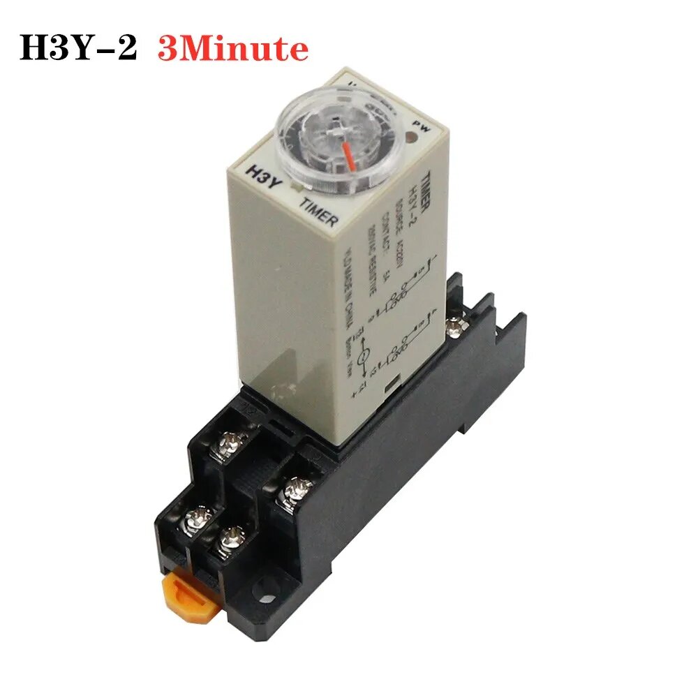 Реле времени задержки H3Y-2 1С-60С AC 220V, H3Y-2 3Minute