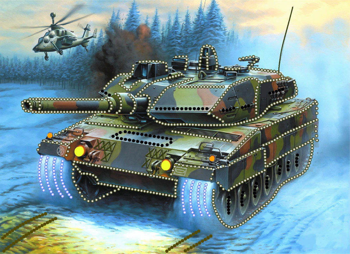 Рисунок на шелке Матренин посад 28*34 см, Операция Буран (МП.28х34.4162)