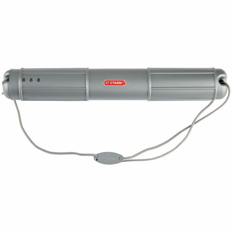 Тубус телескопический А0, пластмассовый, диаметр 9 cм, длина 70-110 см, серый, на шнурке