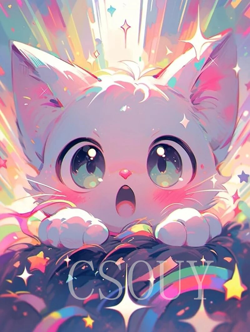 Алмазная живопись Black Cats 100% Fairy Dust 40x50cm AB SQ, CS215-6