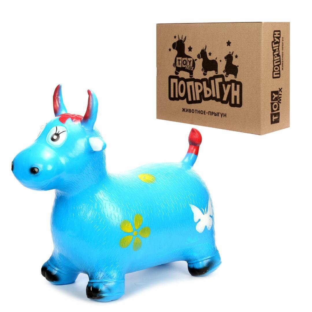 Мяч-прыгун "Бык" 50*27см, ПВХ, яркий дизайн для детей от 3 лет