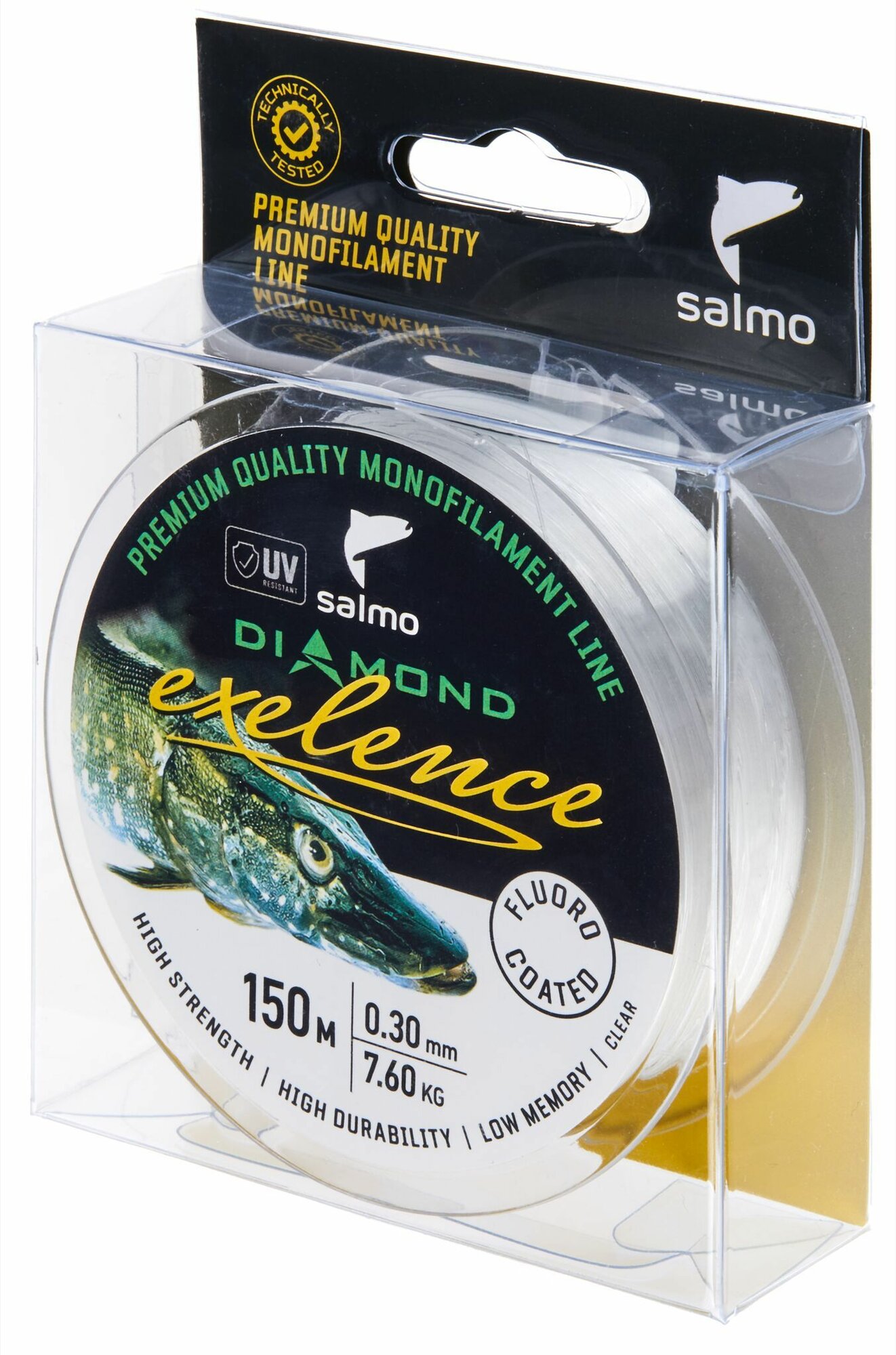 Леска монофильная Salmo Diamond EXELENCE FLUORO COATED Clear 150 м , 0.30 мм