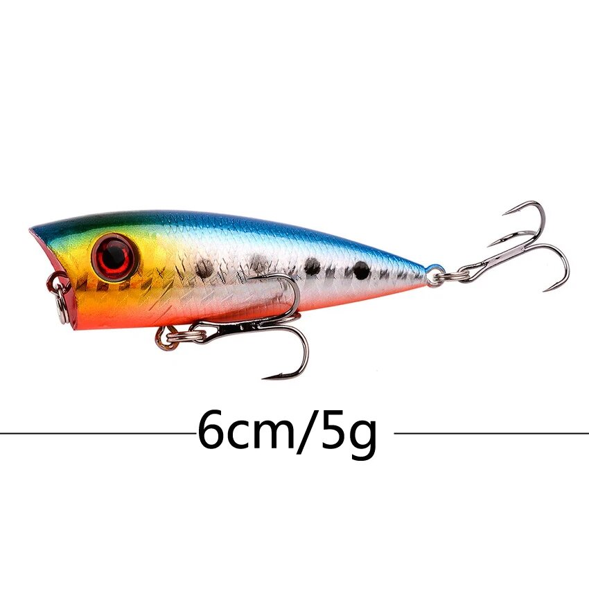 Рыболовный поппер Pesca, 6 см/5 г, Цвет: Q