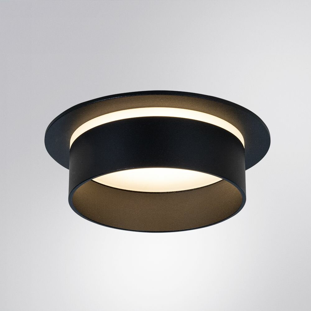 Точечный встраиваемый светильник Arte Lamp Imai W110xL55xH55 мм GX53, цвет черный, арт. A2264PL-1BK