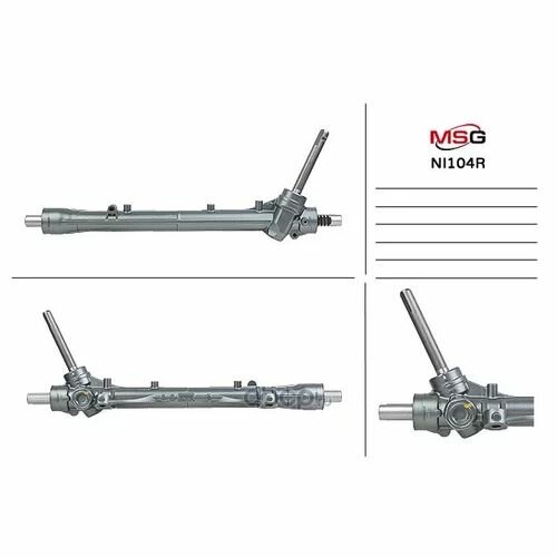 Рулевая рейка без ГУР восстановленная Nissan Note 2006- NI104R MSG Rebuilding NI104R