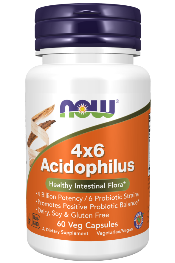 Ацидофилус 4х6 Пробиотик, Acidophilus - 60 вегетарианских капсул — фото 1
