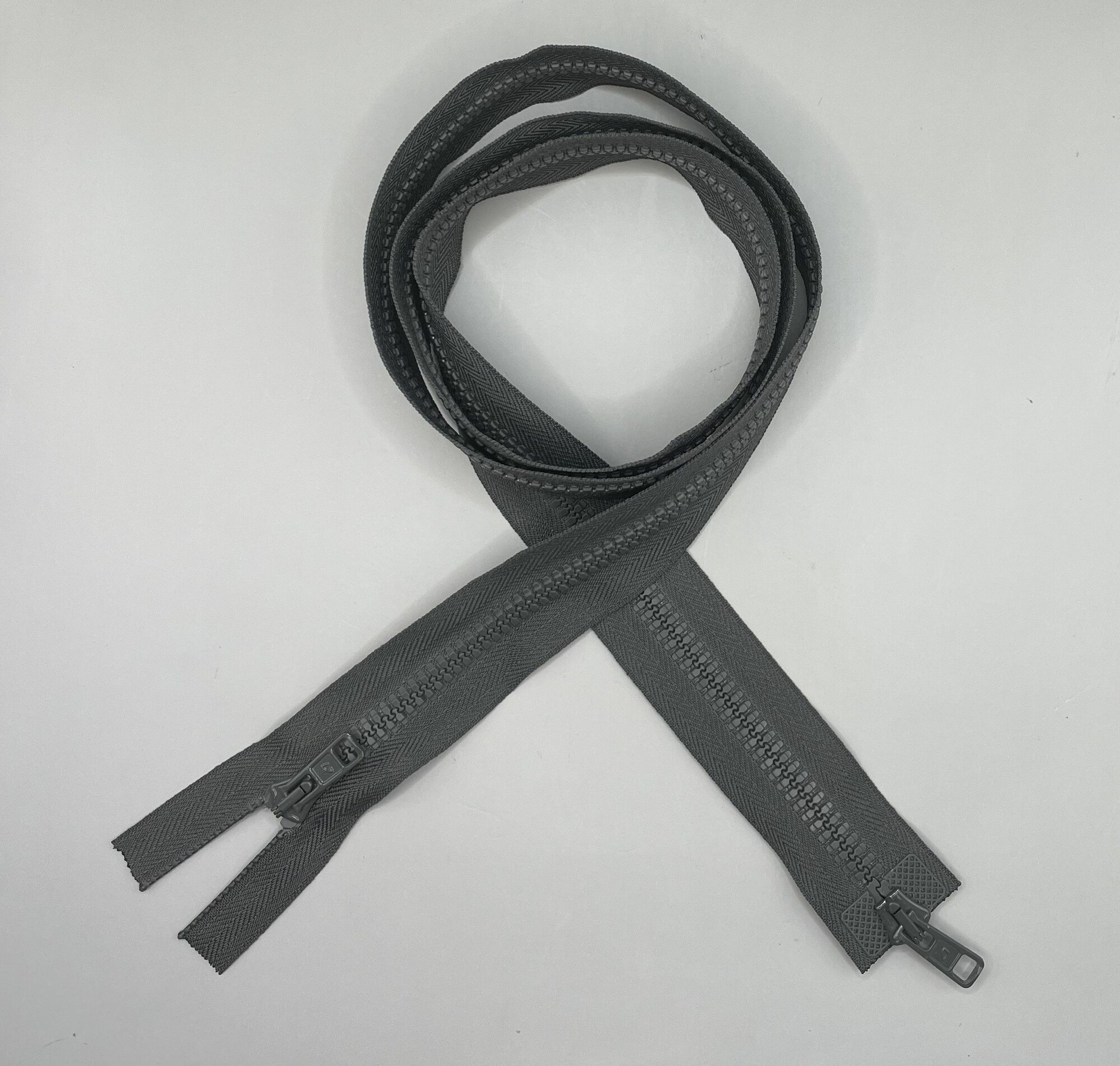 Молния тракторная,100см, тип 5, темно-серый,2 замка. пр-во Прибалтика.1шт.