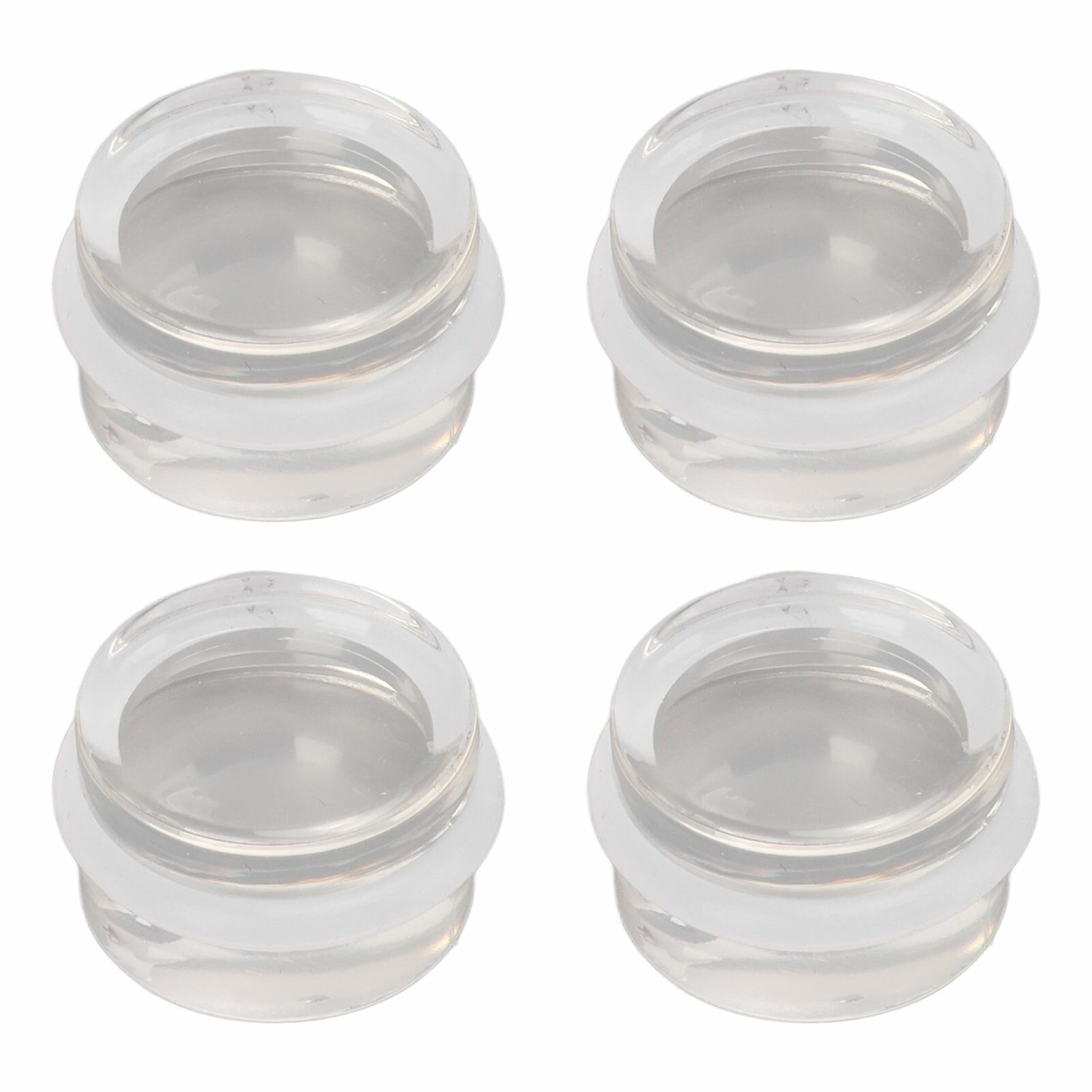 Прозрачный акриловый дверной стопор, 4 шт, круглой формы, без сверления, для использования в ванной и гостиной, пластик, простая установка