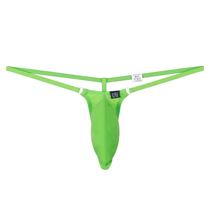 Мужские стринги из нейлона и полиэстера Зеленый, L, зеленый