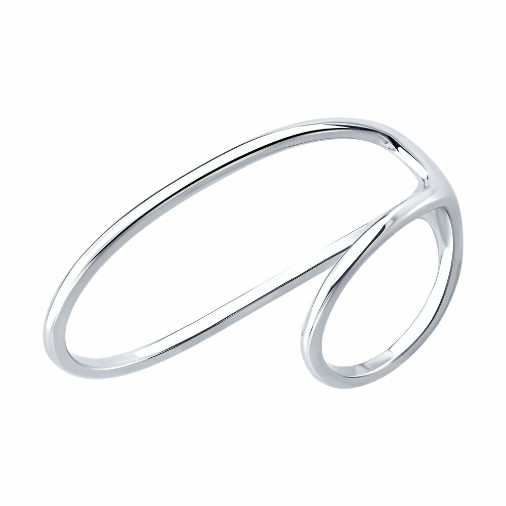 Кольцо, серебро, 925 проба, родирование