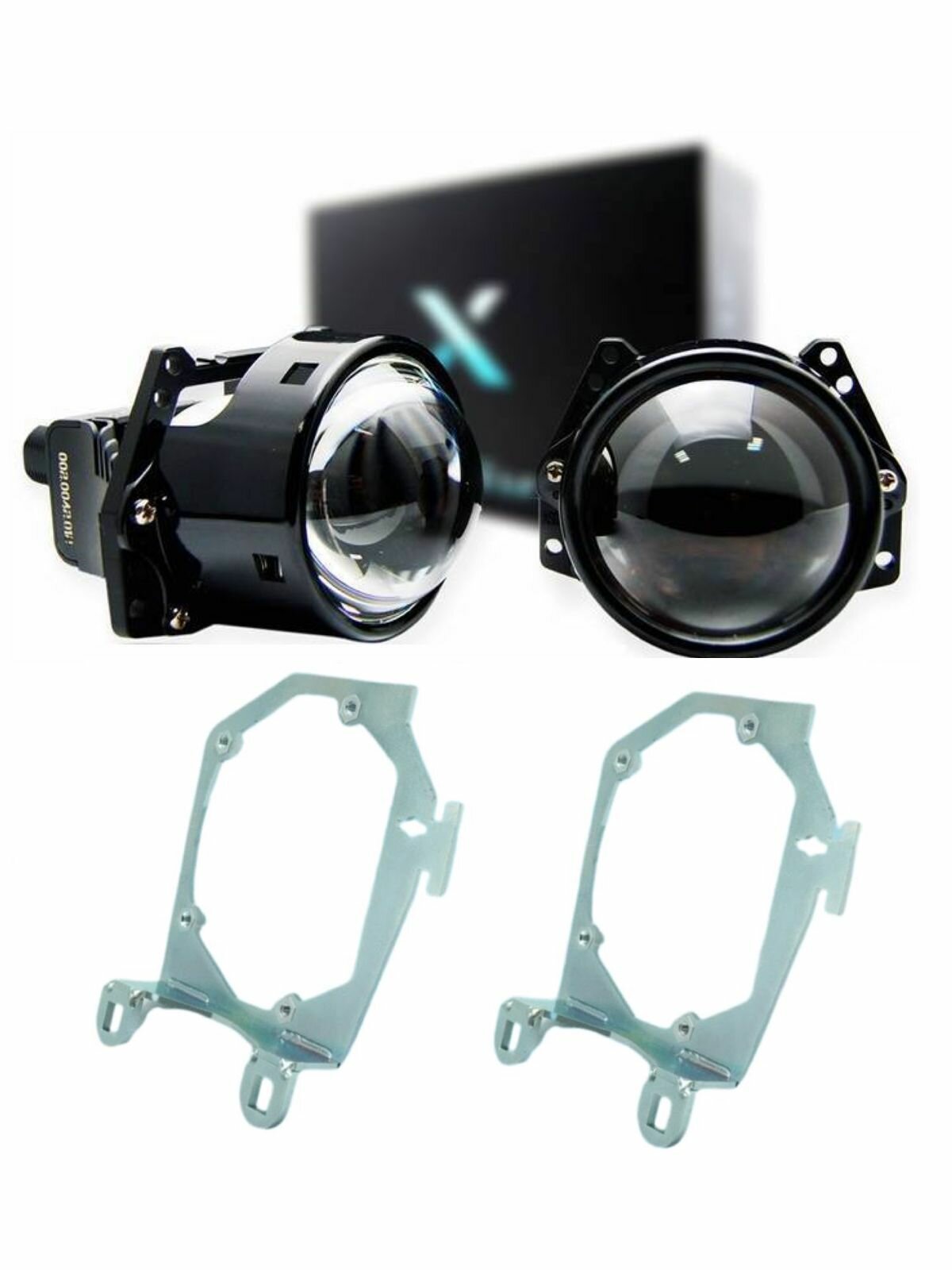 Билед линзы для Audi A3 8V 2016-2020 LED фары / с переходными рамками / светодиодные 5000k Led комплект 2шт