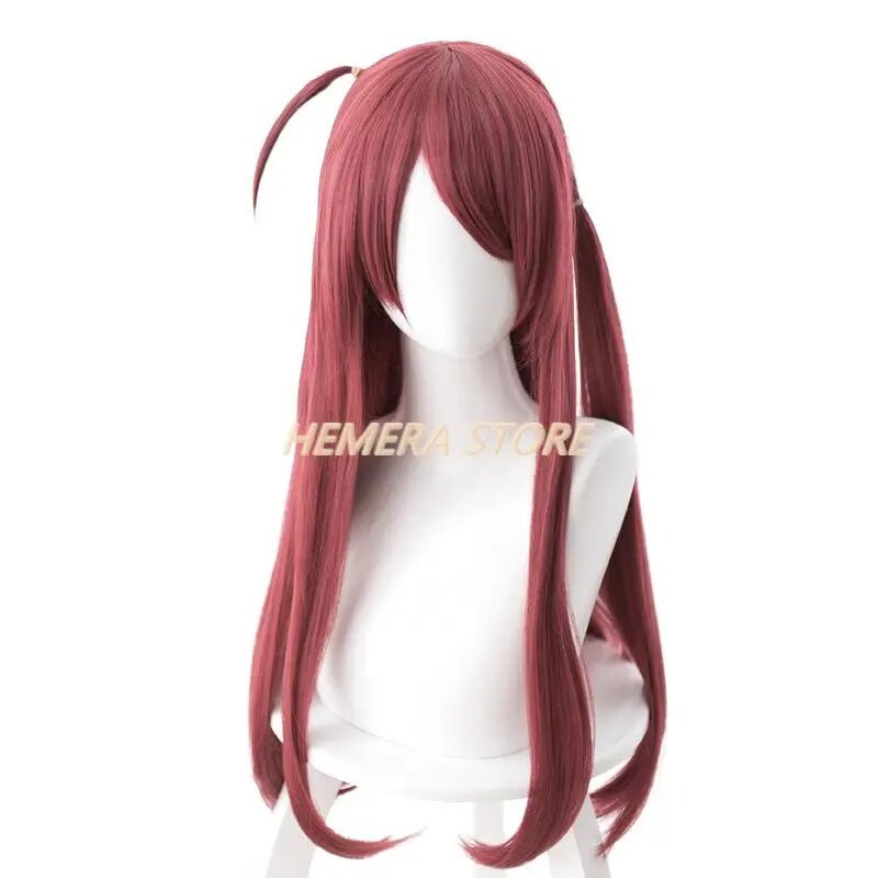 Косплей парик Minamoto Sakura, бордовый