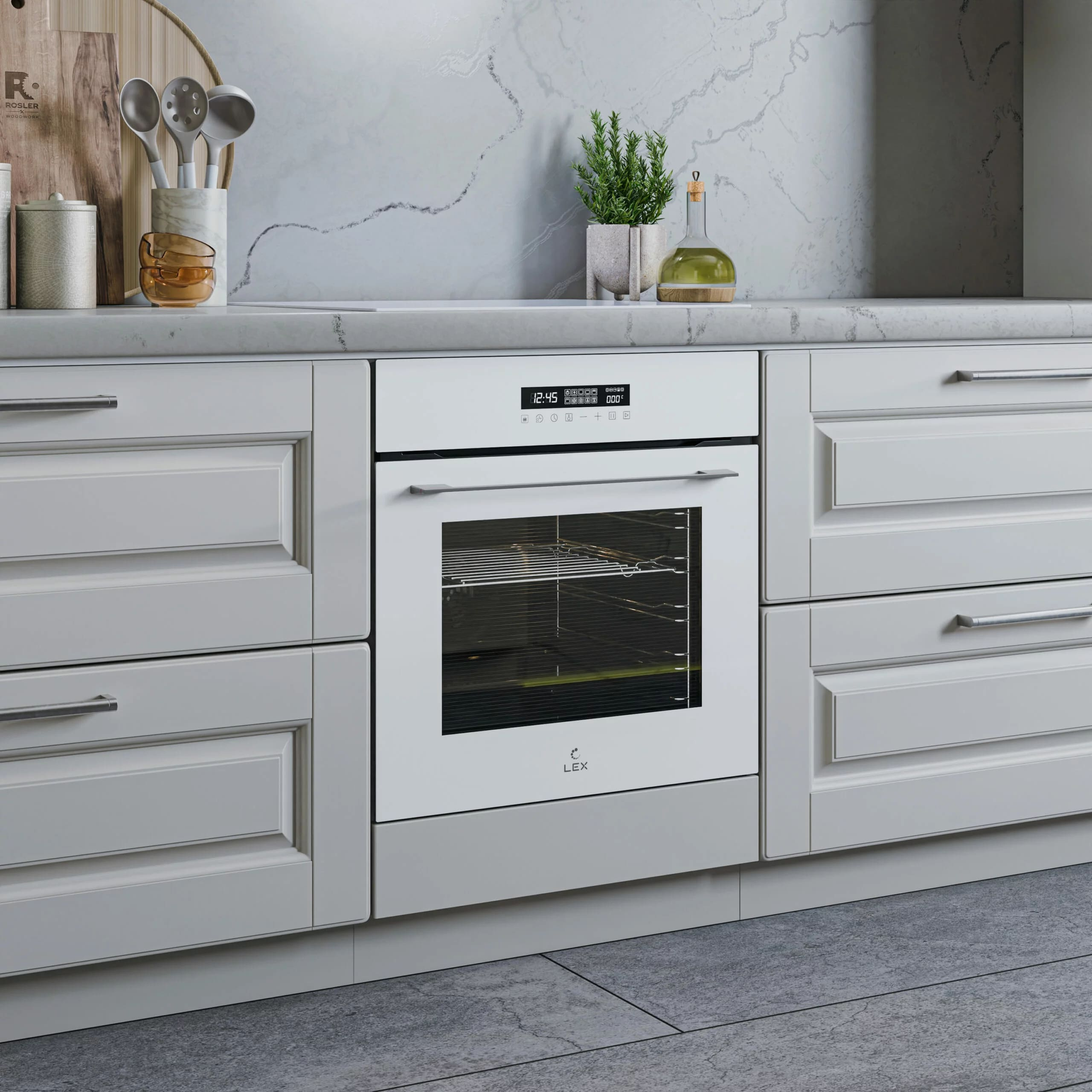 Электрический духовой шкаф Lex EDS 100 WH