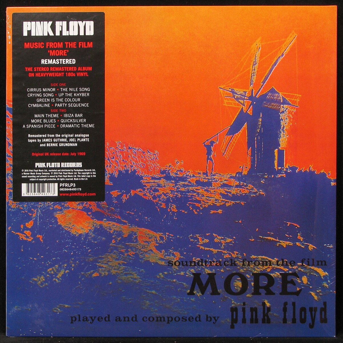 Виниловая пластинка "Pink Floyd Soundtrack From the Film More" 180 г, 2016 г, 0825646493173
