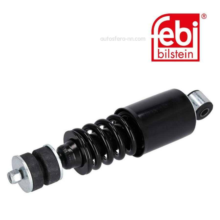 FEBI 40002 Амортизатор подвески кабины с пружиной O-(///)-O Lmin-237 mm, Lmax-276 mm, 14x40 mm / 14x83 mm XF95/105