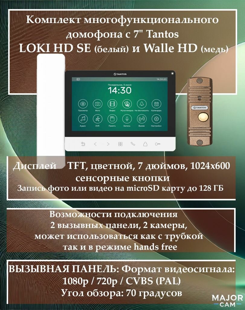 Комплект LOKI HD SE (белый) и Walle HD (медь)