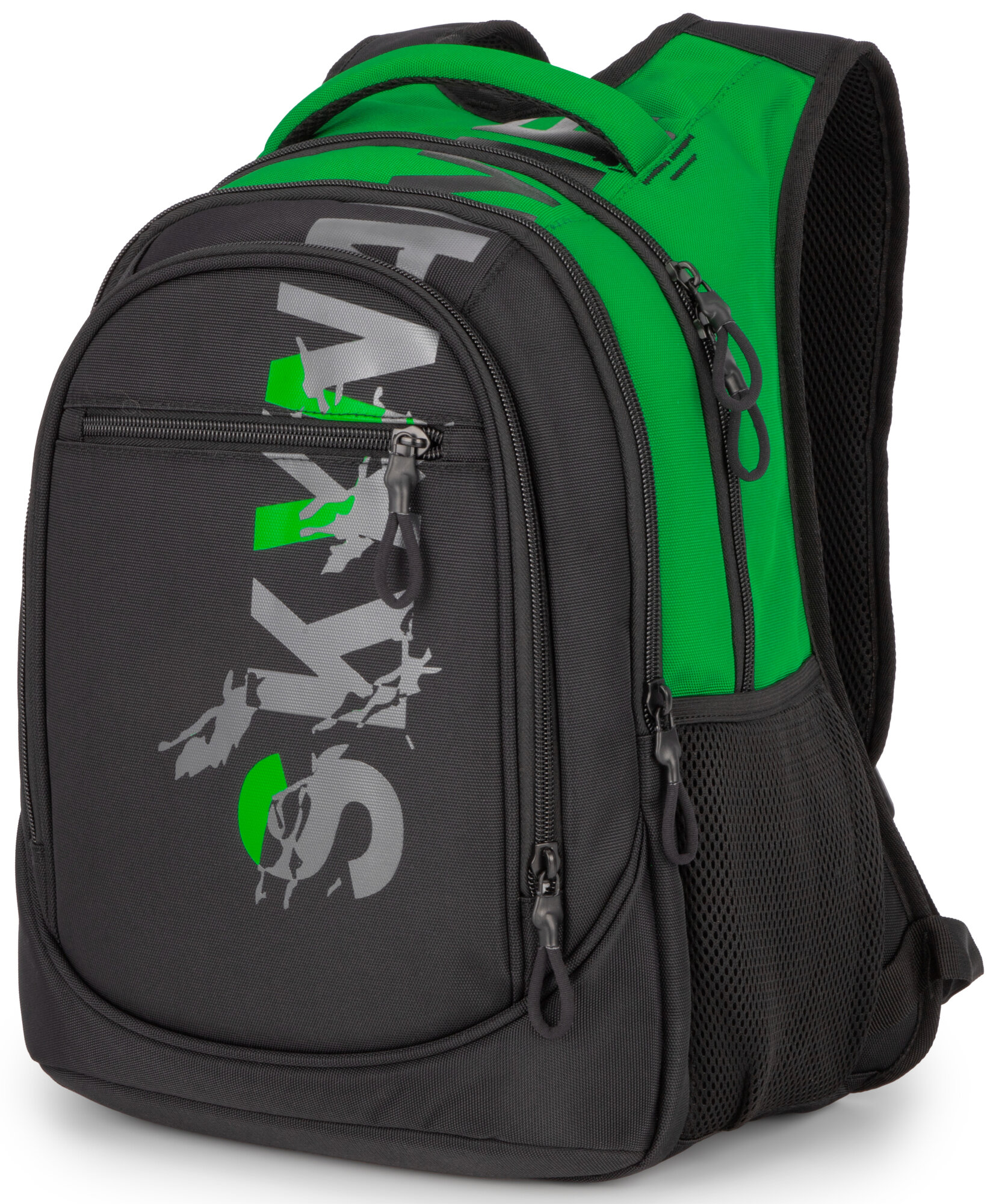 Рюкзак школьный для мальчика подростка черный 22 л А4 SkyName (СкайНейм),