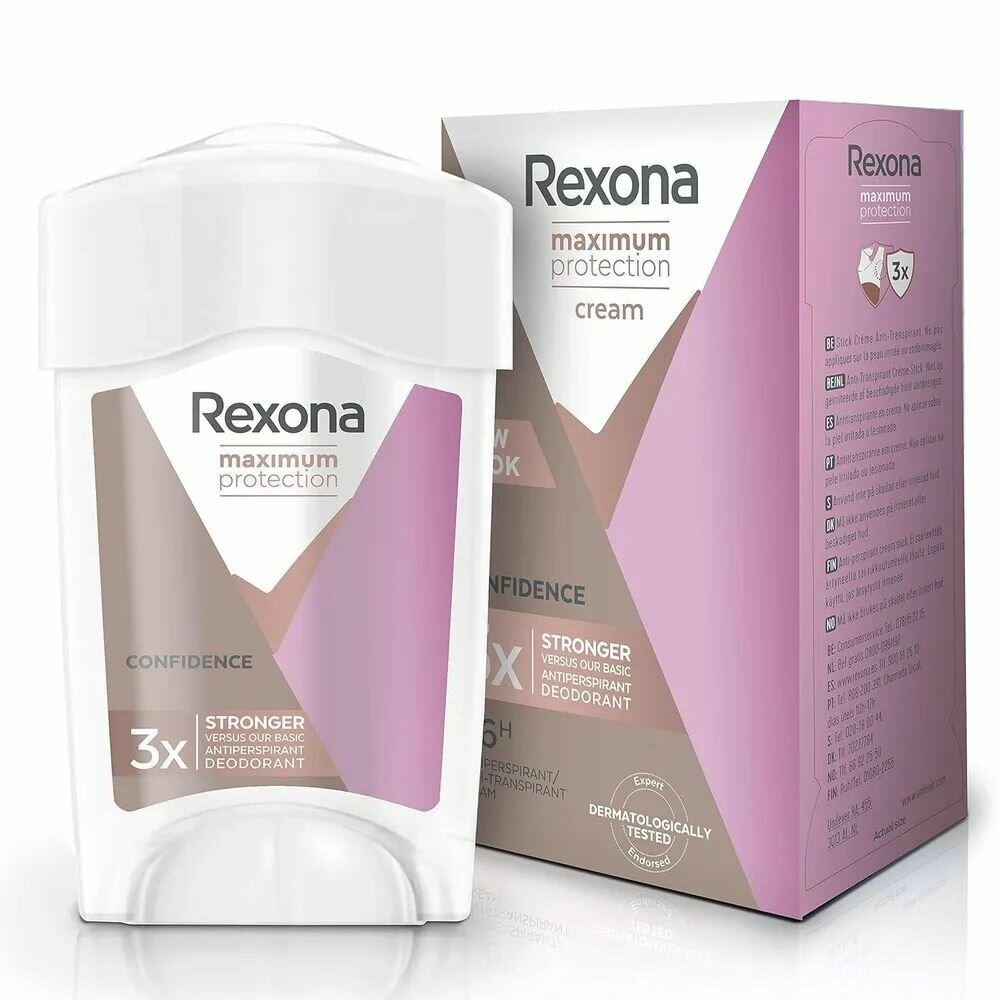 Дезодорант-крем Rexona Maximum Protection - Чистый аромат 96 часов 45 мл