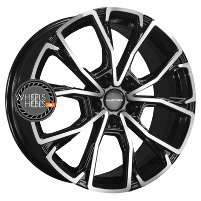 Диск автомобильный литой Khomen Wheels KHW1907 (Chery Tiggo 7 (Pro/Pro Max)) 19x7.5 5x108 et33 dia60.1 Black-FP