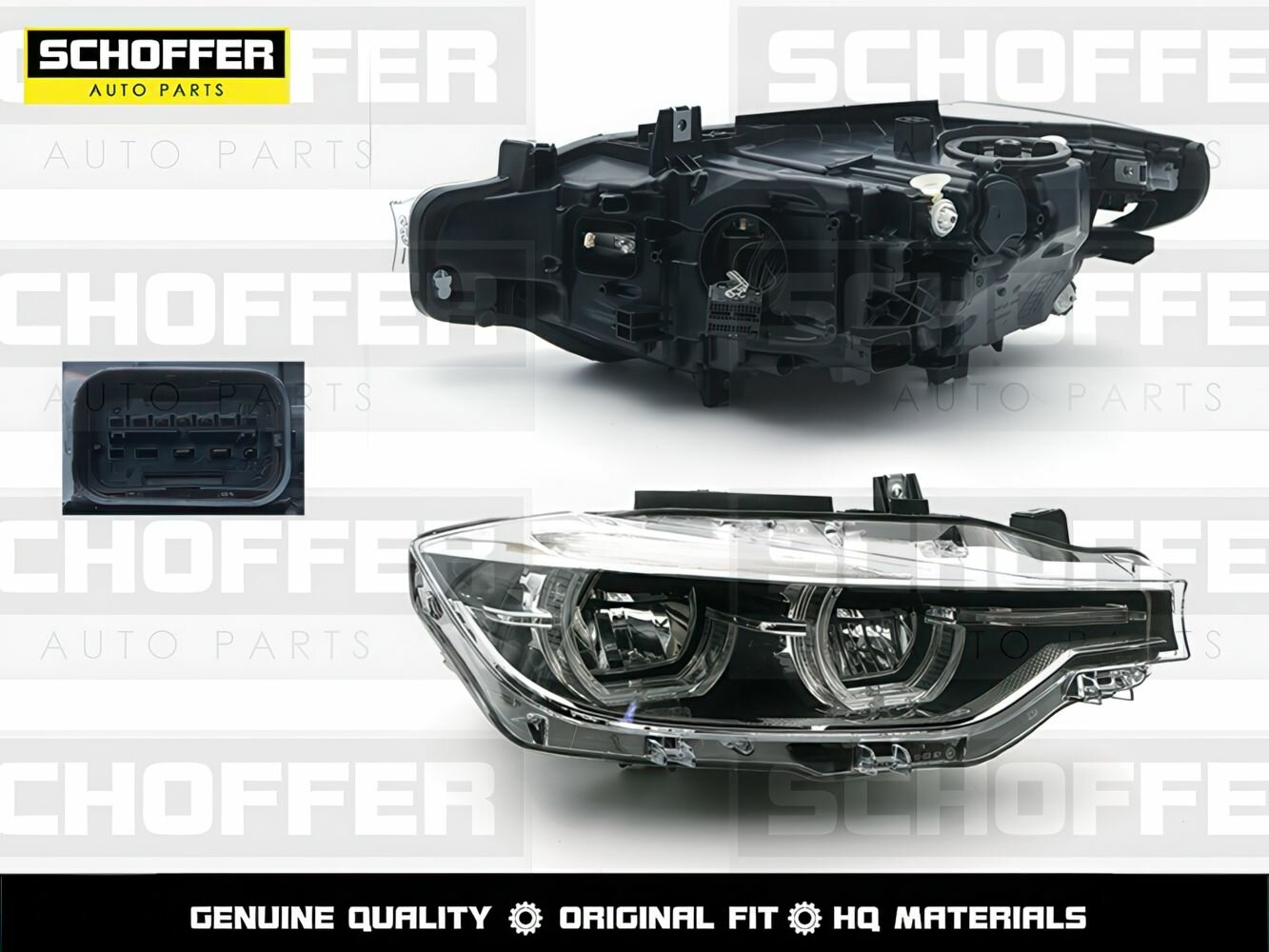 Фара правая LED, для БМВ 3-Series F30 2015-2019 BMW 3-Series F30 2015-2019, артикул SHF-12093, производителя SCHOFFER