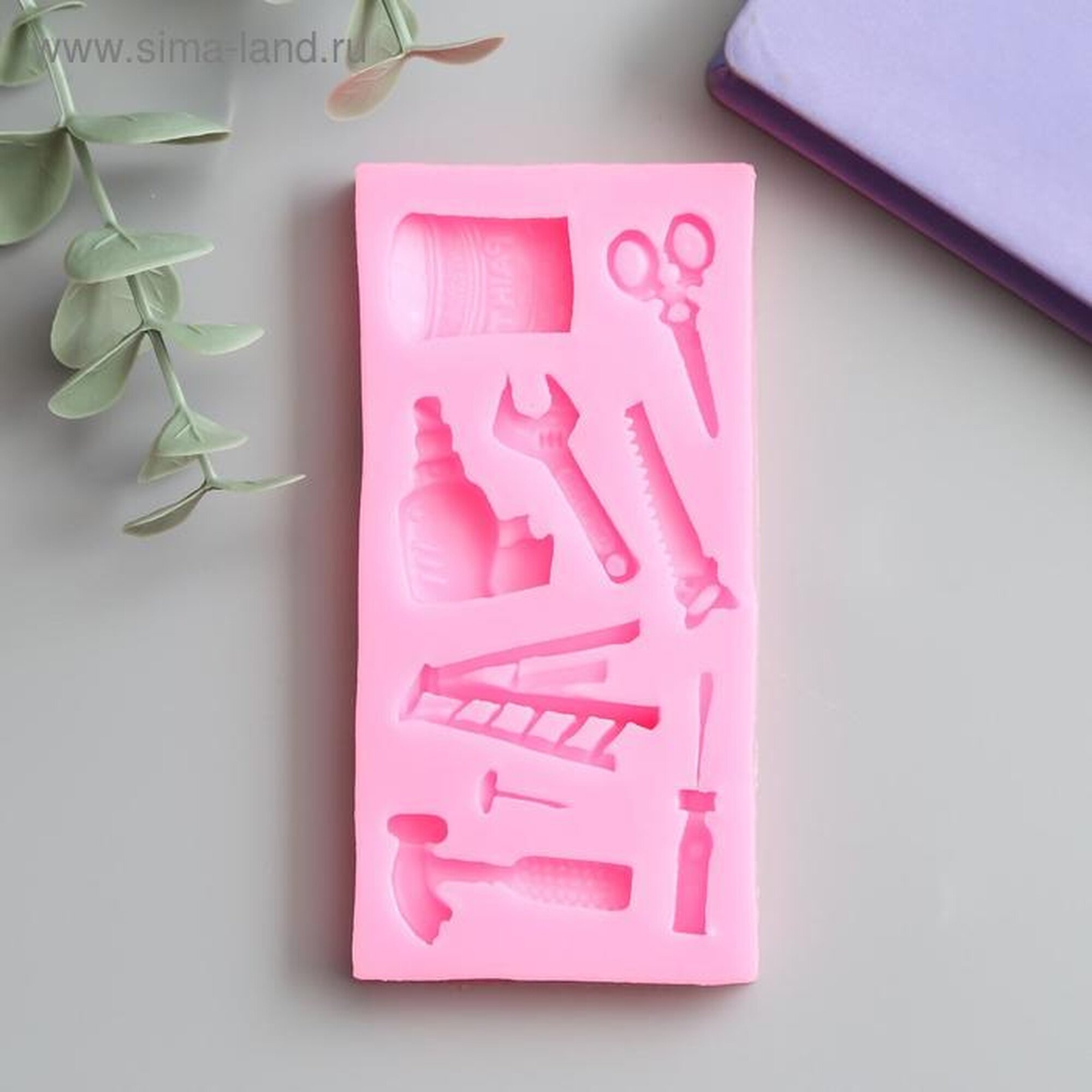 Силиконовый молд, форма для заливки «Инструменты», 9 предметов, 1×5.5×11 см
