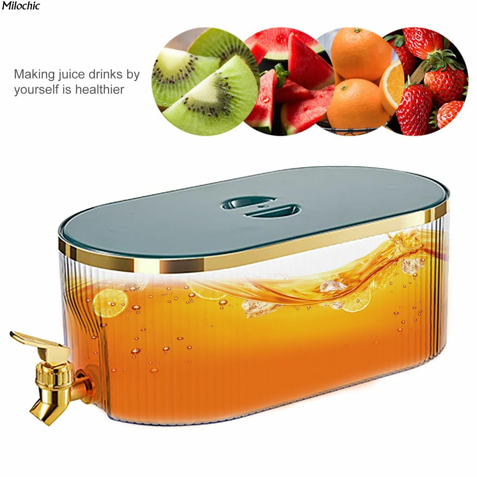 5.3 л диспенсер для напитков с краном/ Кувшин для жидкостей / Кухонный графин для лимонада