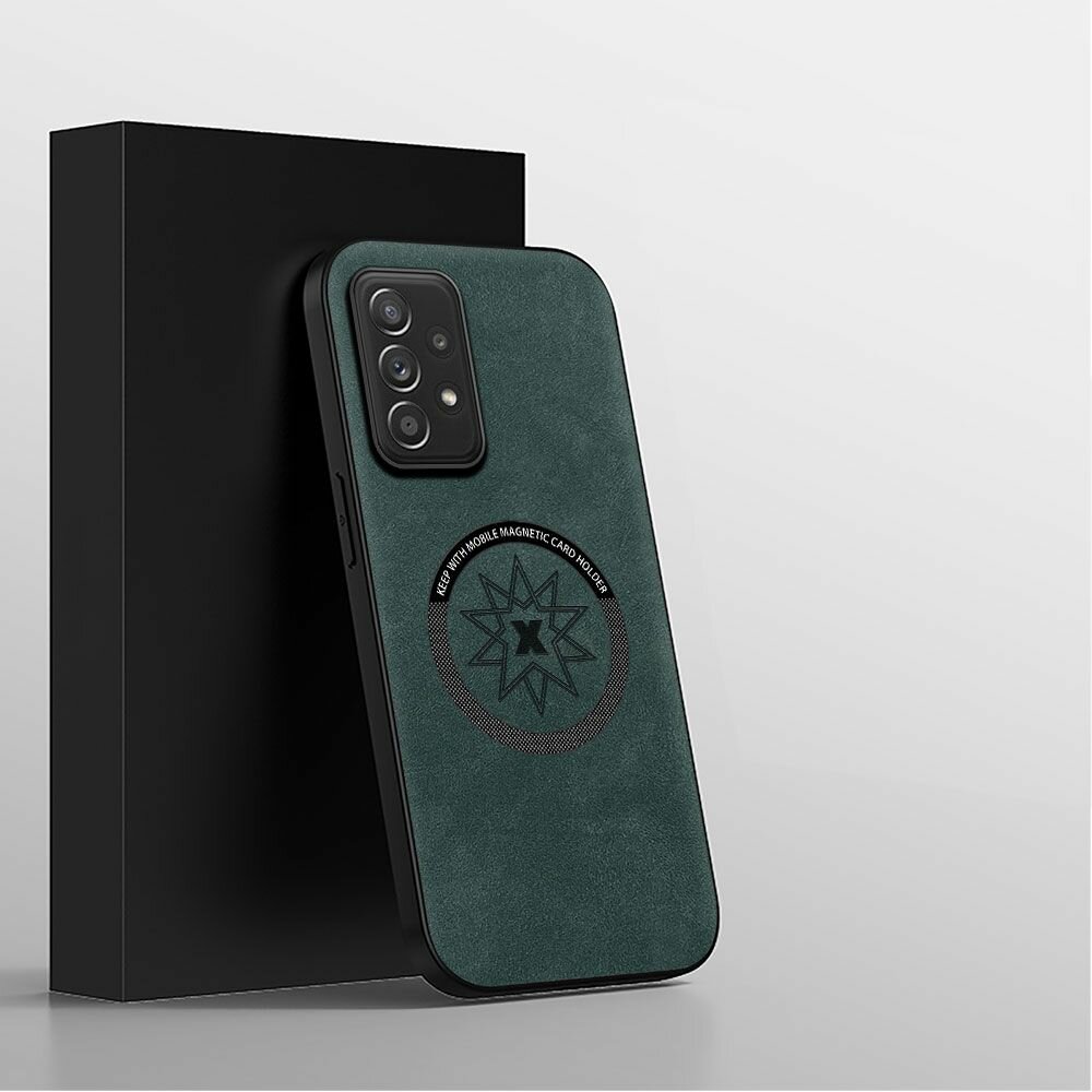 OLGE Роскошная кожа MagSafe чехол для Samsung Galaxy A52 4G 5G/A52S 5G (Самсунг Галакси A52 4G 5G/A52S 5G) чехле магнит, Защита от падения