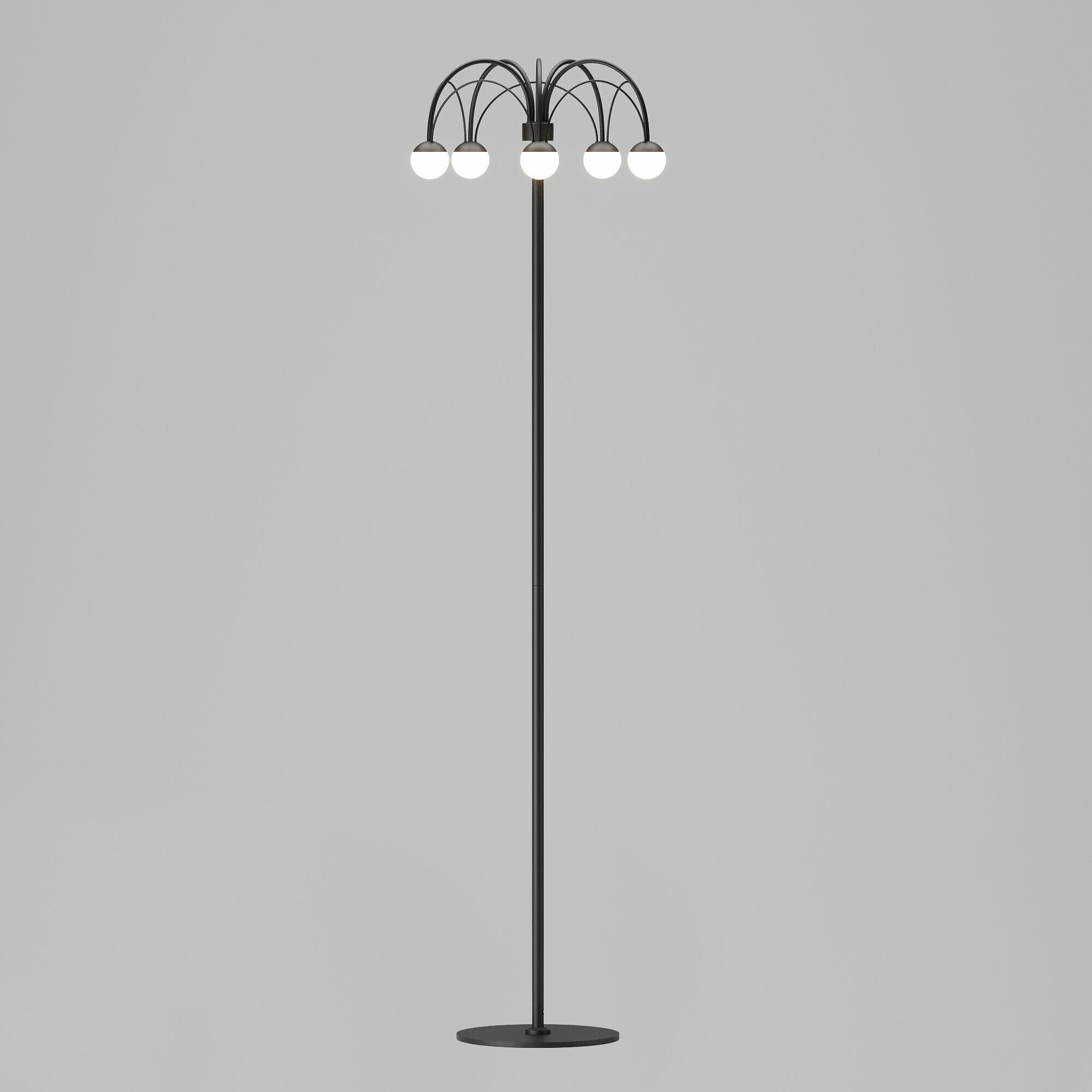 Торшер / Напольный светодиодный светильник Eurosvet Ragno 90194, с регулировкой цв. температуры, 15 Вт, 4000K, черный