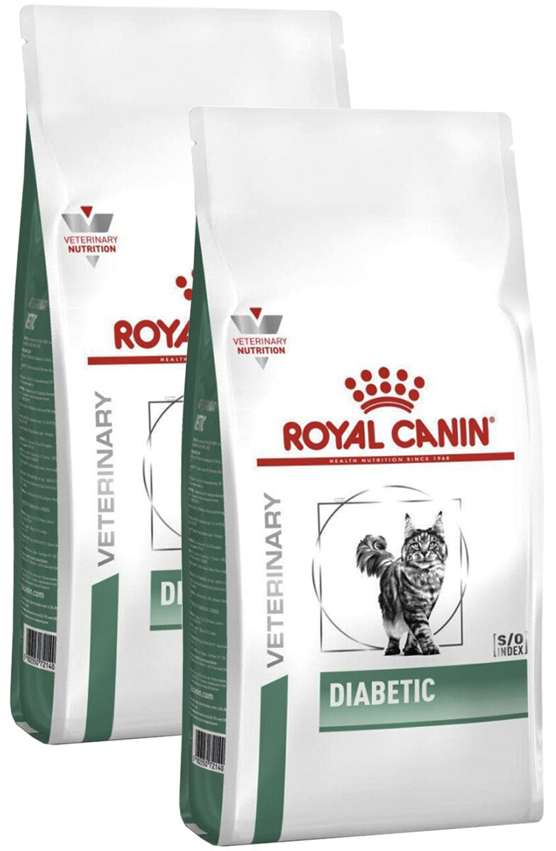 Сухой корм Royal Canin Diabetic для взрослых кошек при сахарном диабете, 0,35 кг х 2 шт