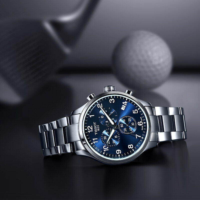 Наручные часы TISSOT, silver/blue — фото 1