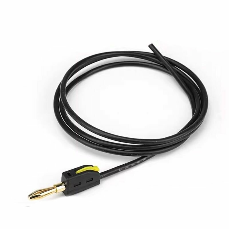 Быстроразъемный банановый штекер диаметром 14 мм с кабелем площадью 1 метр 2,5 квадратных дюйма-черный