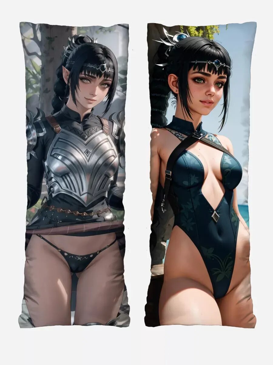 Подушка обнимашка длинная дакимакура Шэдоухарт подарок 90х30