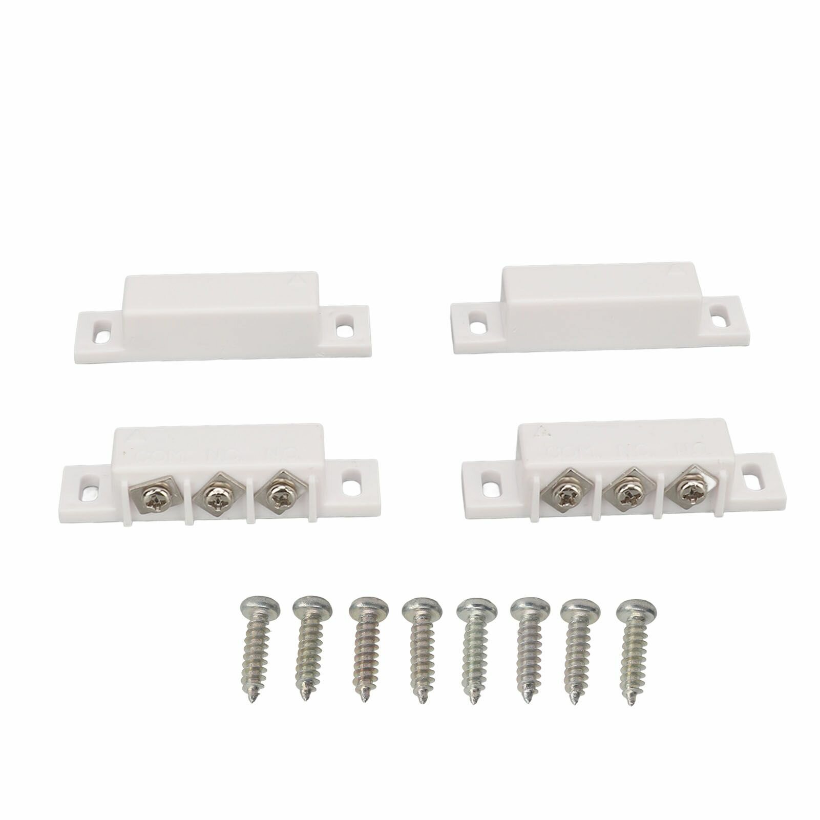 Магнитный датчик двери с Нормально Закрытым/Открытым контактом, 2 шт. для системы безопасности и противокражи, устойчив к огню, для дома и офиса, 10-20 мм диапазон