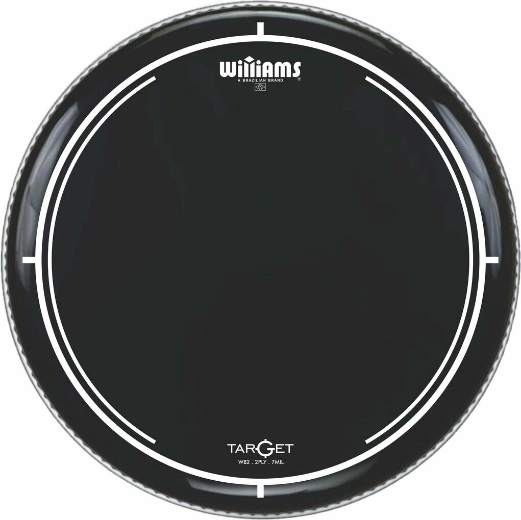 WILLIAMS WB2-7MIL-13 Double Ply Black Oil Target Series 13", Двухслойный пластик для тома и малого ба