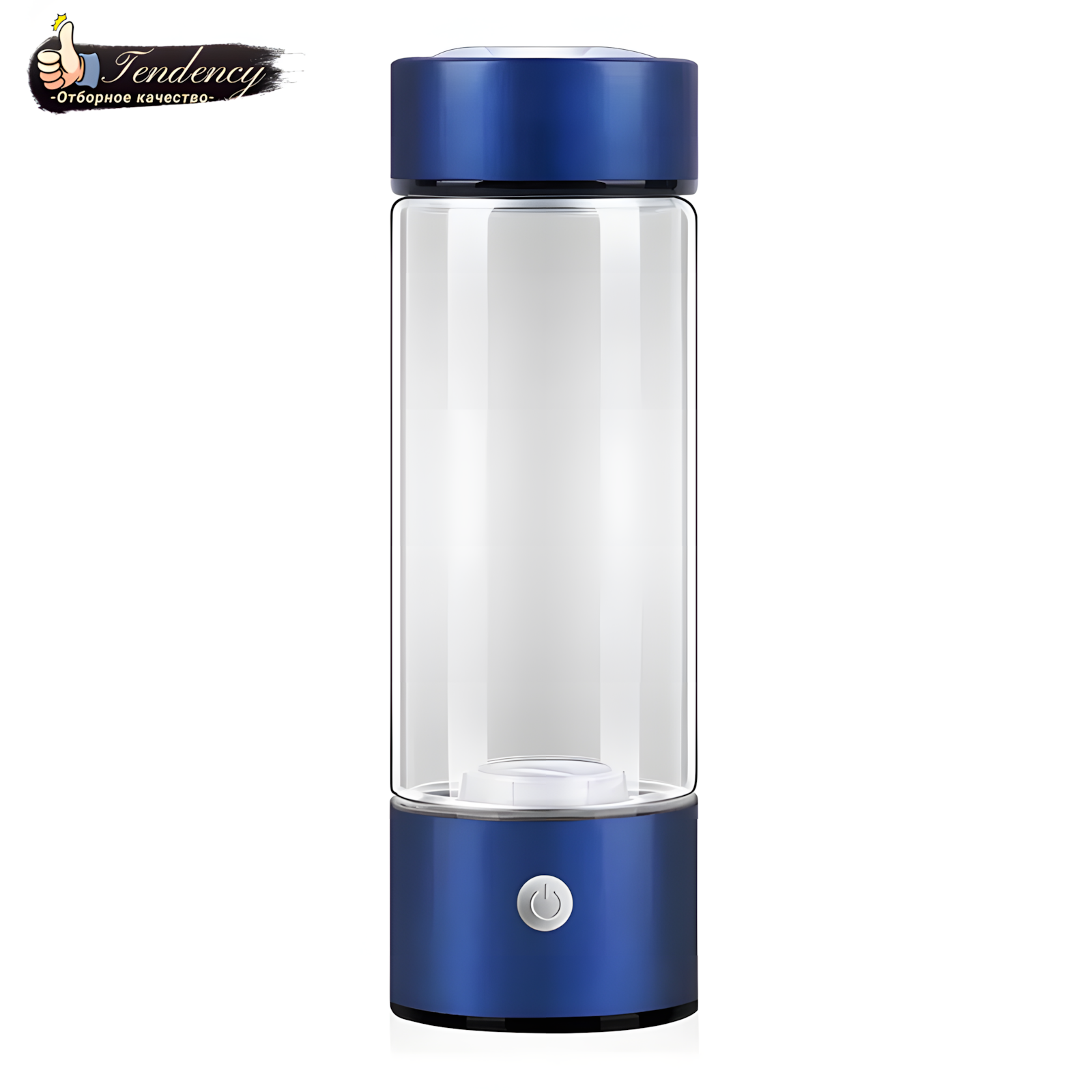 Генератор водородной воды, 420 мл，Чашка для воды, обогащенной водородом，Зарядка через USB，Стекло, бирюзовый