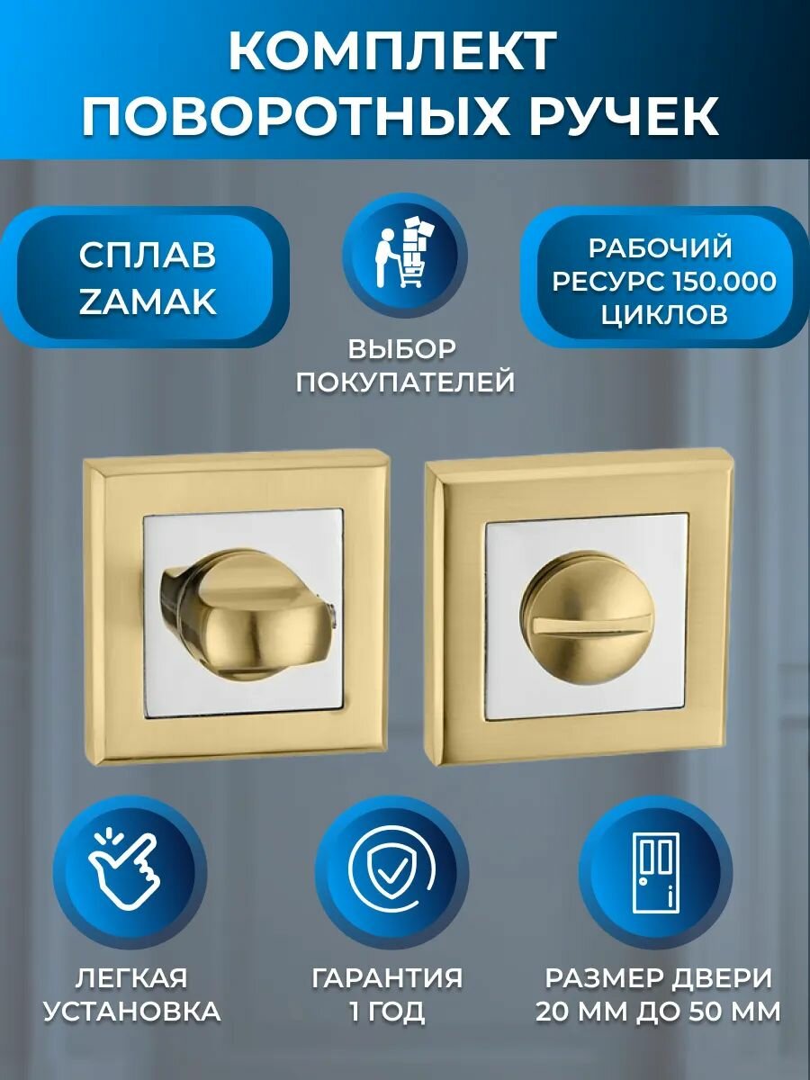 Ручка завертка дверная поворотная