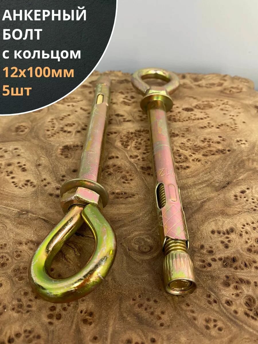 Анкерный болт с кольцом 12х100 мм (5 шт.)