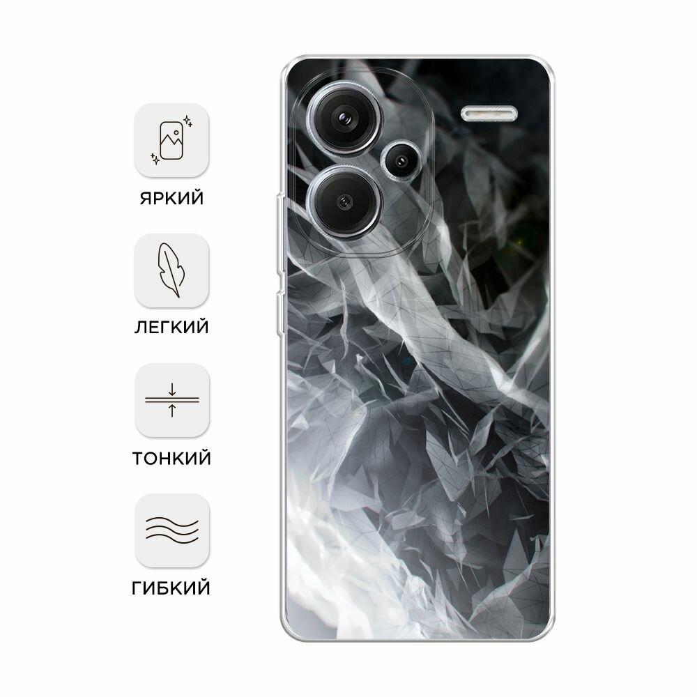 Чехол на Xiaomi Redmi Note 13 Pro+ / Сяоми Редми Нот 13 Про + с принтом "Абстракция 9" — фото 1