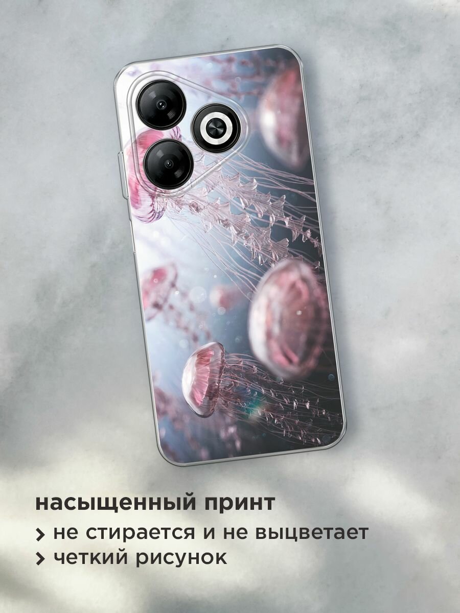 Чехол на Infinix Smart 10 HD / Инфиникс Смарт 10 HD с принтом "Медузы" — фото 1
