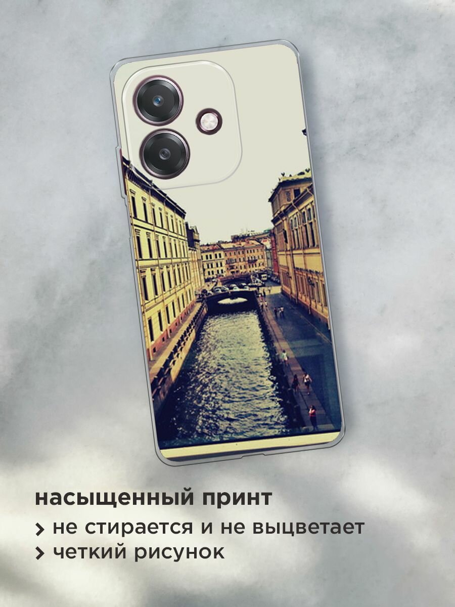 Чехол на Oppo A3/A3x / Оппо А3/A3x с принтом "Санкт-Петербург" — фото 1
