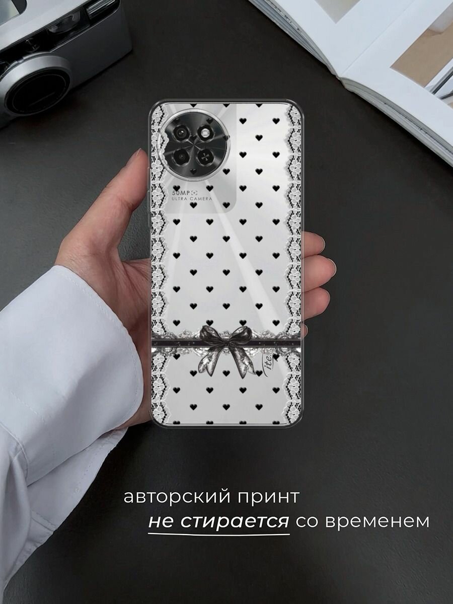 Чехол на Itel S23 / Ител S23 с принтом "Подарочек" — фото 1