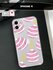 Чехол на Apple iPhone 11 / Айфон 11 с принтом "Розовые новогодние шарики 3"